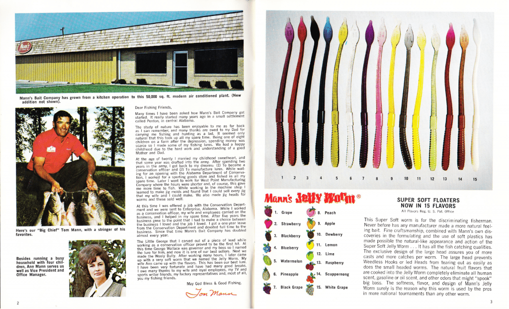 Mann’s Baits 1974 - Bass Fishing Archives Tackle History