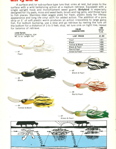 Whopper Stopper Circa 1970 - Bass Fishing Archives Bass Tackle Catalogs