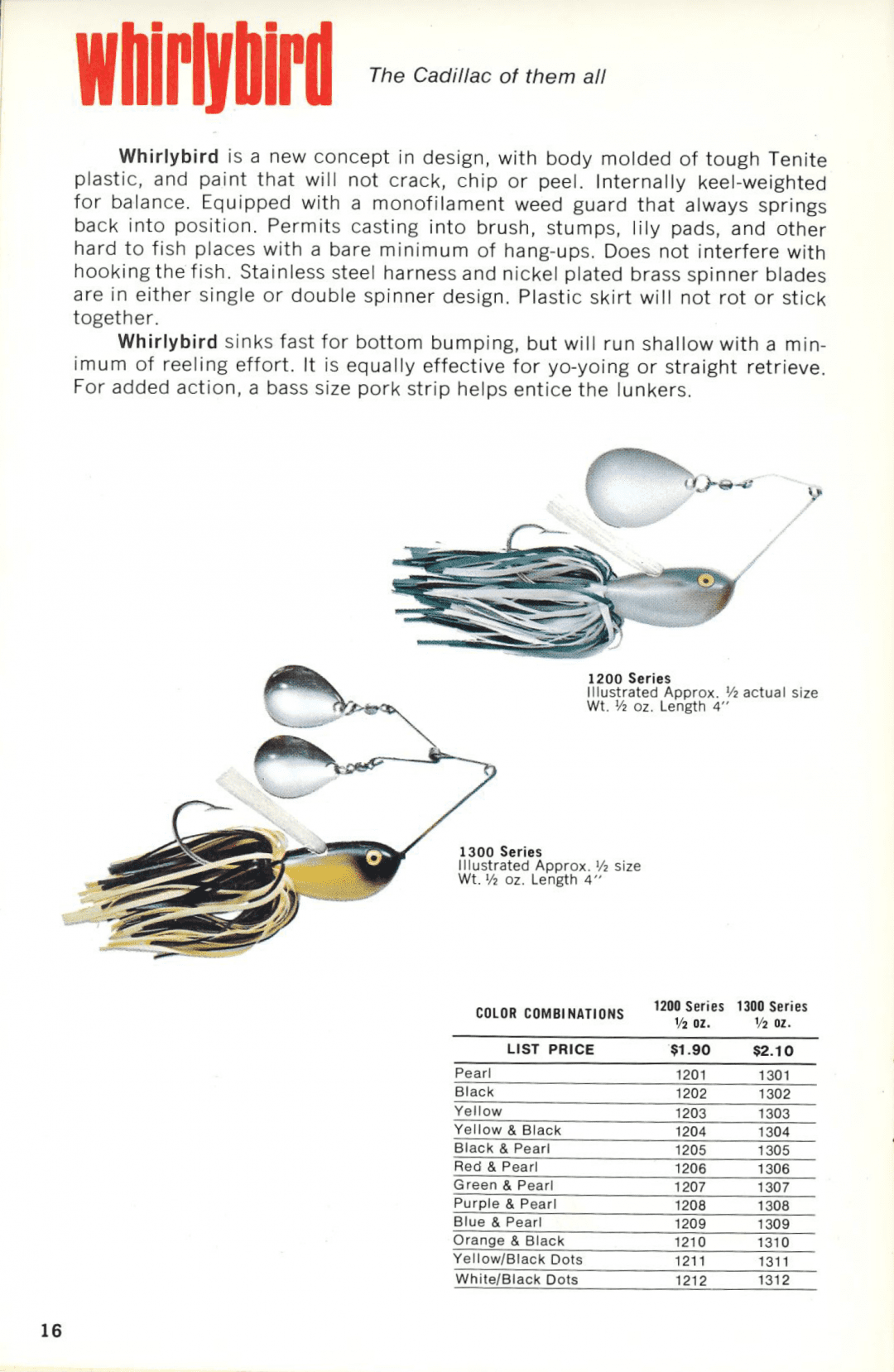 Whopper Stopper Circa 1970 - Bass Fishing Archives Bass Tackle Catalogs