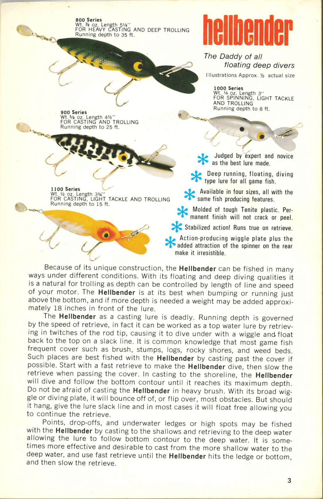 Whopper Stopper Circa 1970 - Bass Fishing Archives Bass Tackle Catalogs