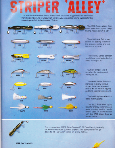 Bomber Baits 1980/81 Catalog - Bass Fishing Archives Bass Tackle Catalogs
