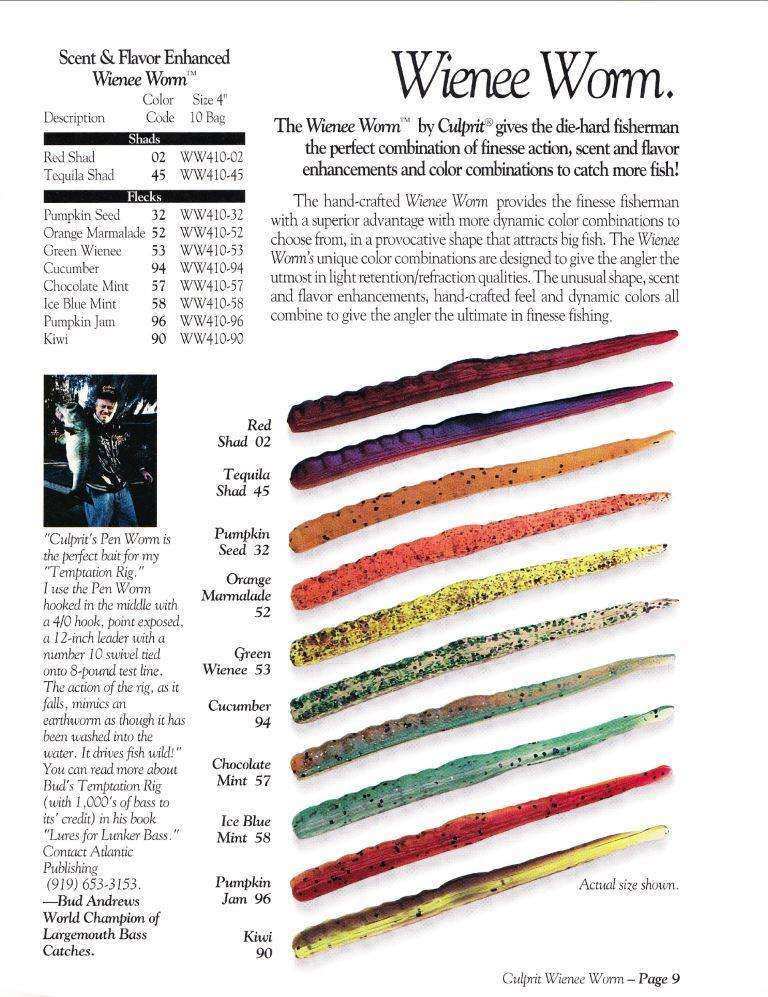 Culprit 1991-92 - Bass Fishing Archives Bass Tackle Catalogs