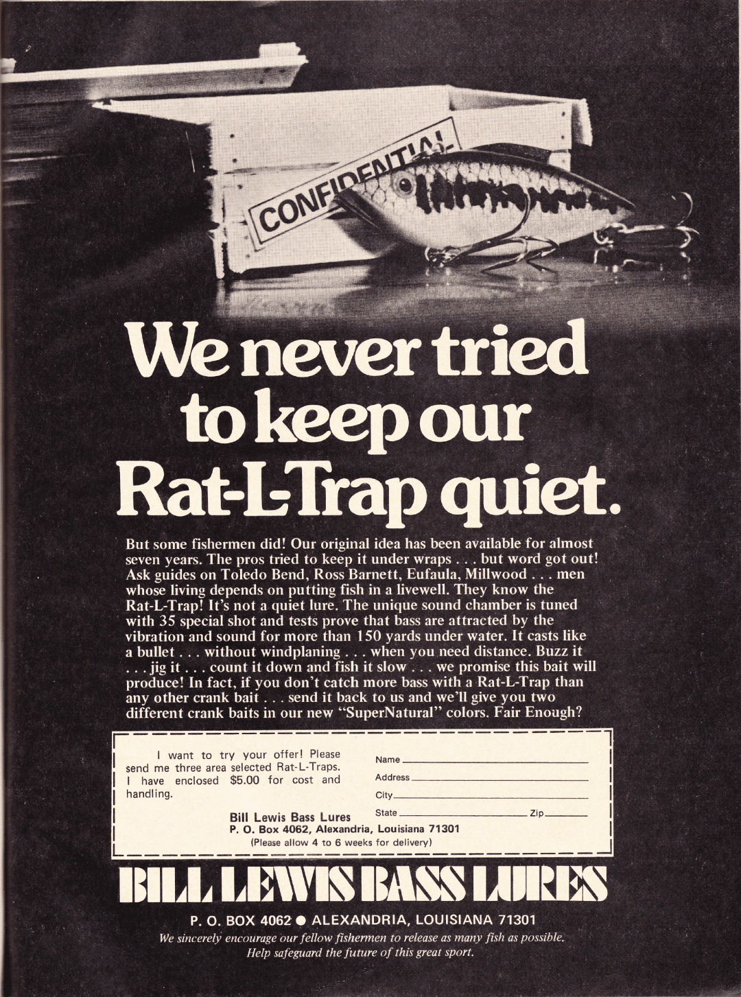 The RAT-L-TRAP - Bass Fishing Archives Tackle History