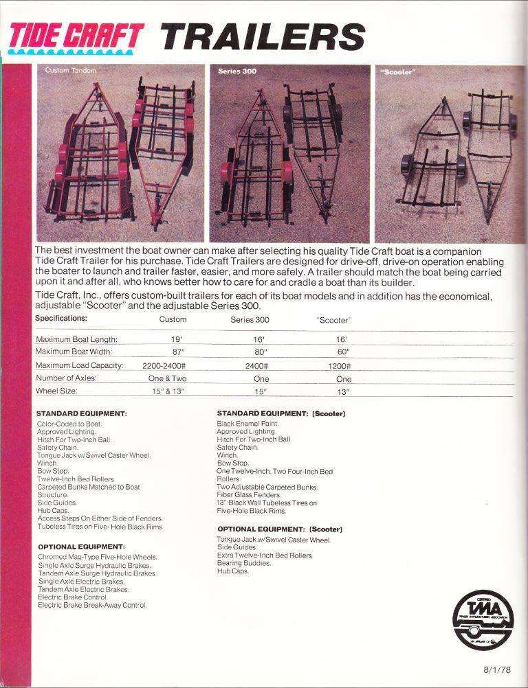 Tide Craft Catalog 1979 - Bass Fishing Archives Bass Boat Catalogs