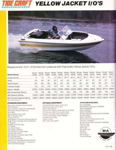 Tide Craft Catalog 1979 - Bass Fishing Archives Bass Boat Catalogs