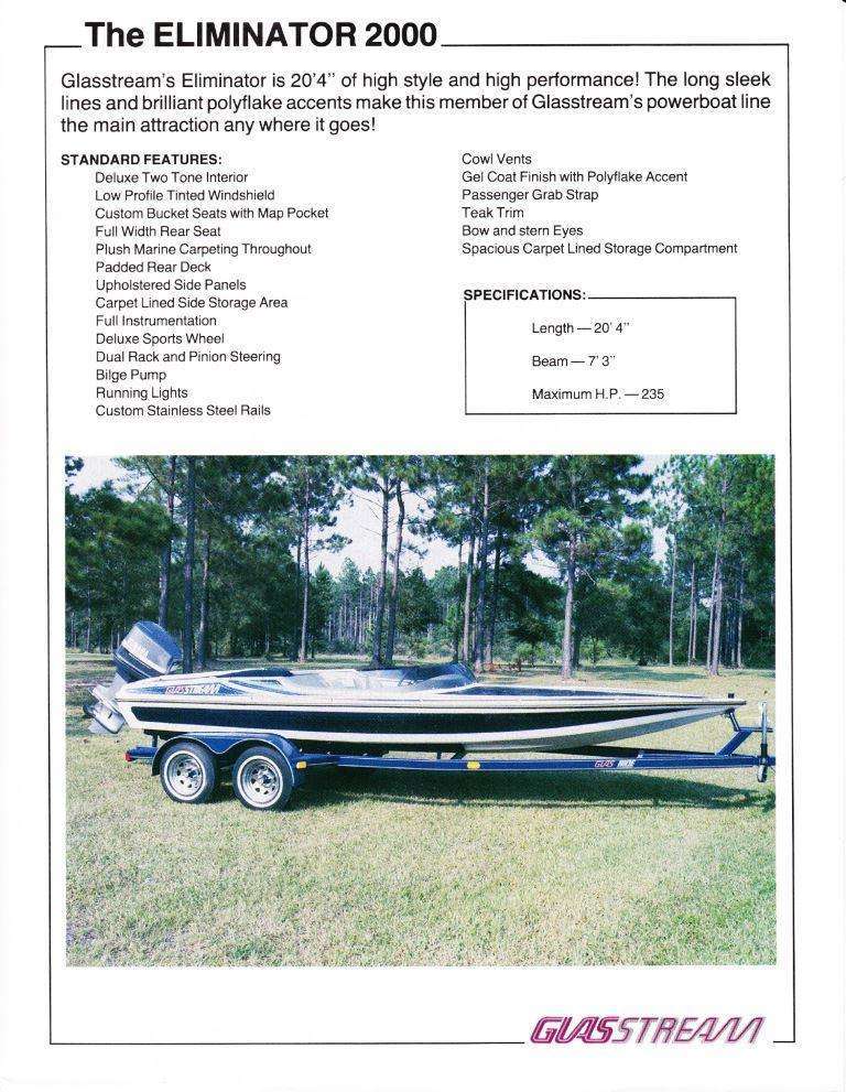 Glasstream Catalog 1985 - Bass Fishing Archives Bass Boat Catalogs