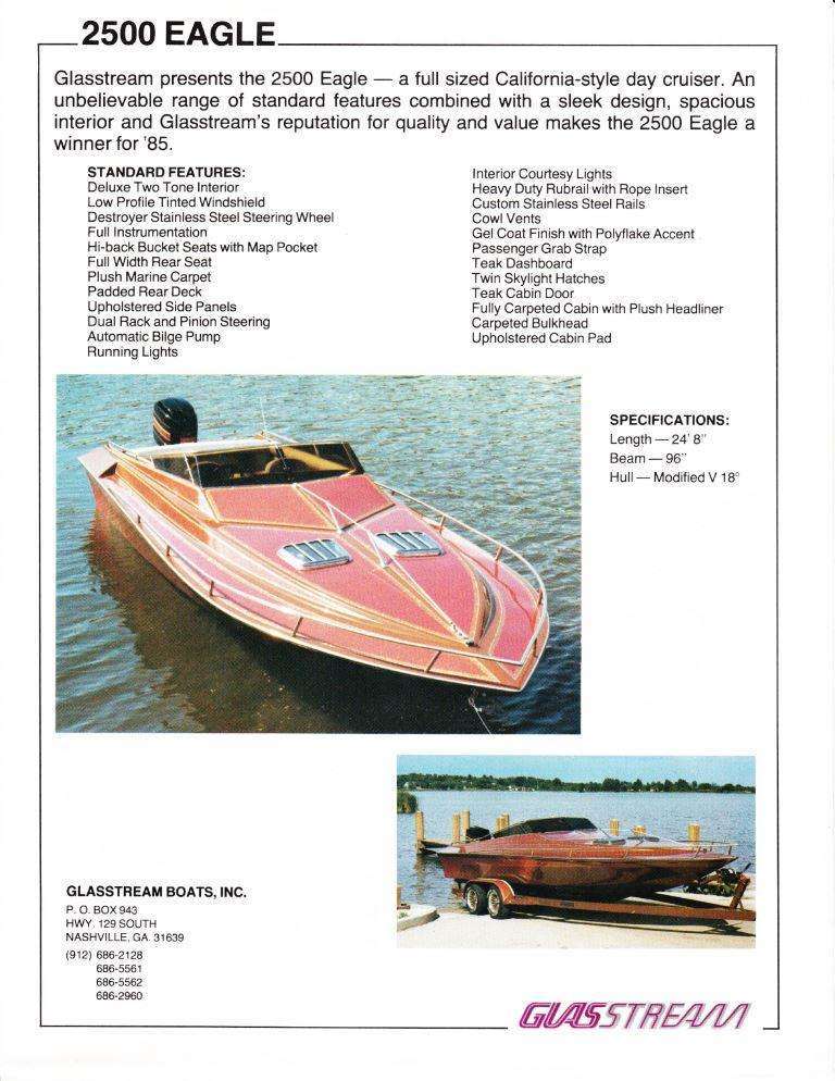 Glasstream Catalog 1985 - Bass Fishing Archives Bass Boat Catalogs