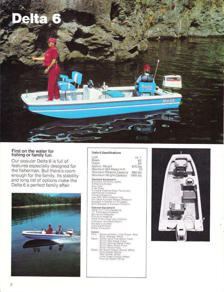 MonArk Boats Catalog 1975 - Bass Fishing Archives Bass Boat Catalogs