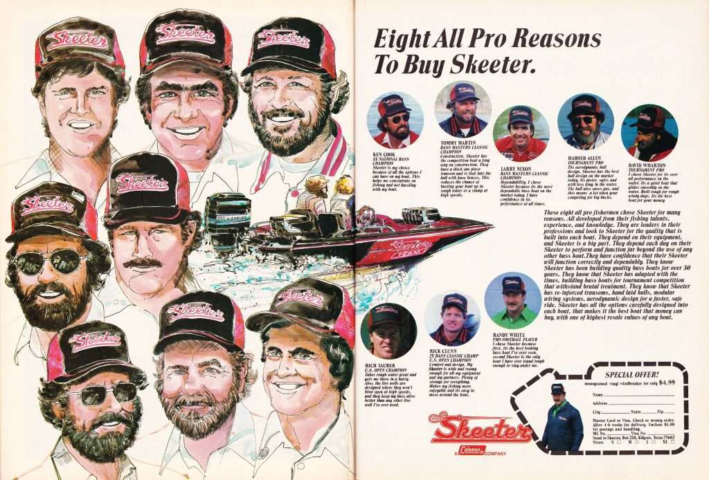 Skeeter Looks to White - Bass Fishing Archives Historic Bass Fishing Pics