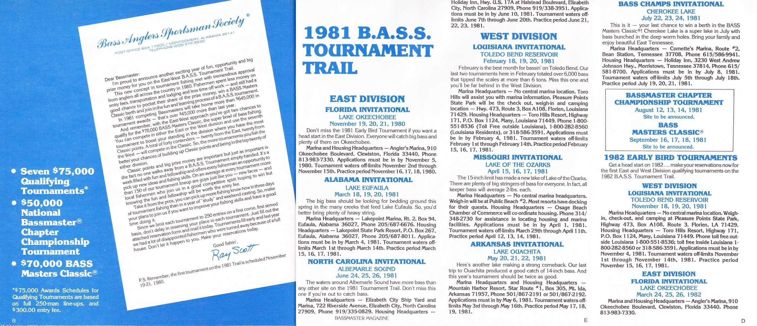 1981 BASSMaster Trail – Part 1 - Bass Fishing Archives B.A.S.S.