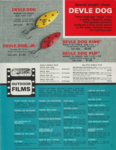 Eppinger Dardevle - Bass Fishing Archives Bass Tackle Catalogs