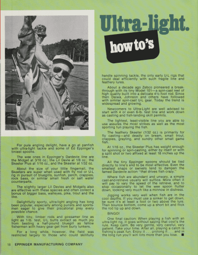 Eppinger Dardevle - Bass Fishing Archives Bass Tackle Catalogs