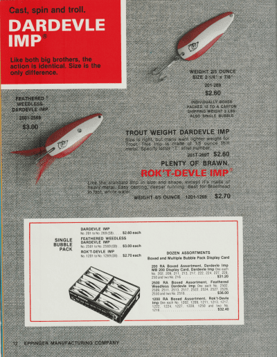 Eppinger Dardevle - Bass Fishing Archives Bass Tackle Catalogs