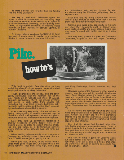 Eppinger Dardevle - Bass Fishing Archives Bass Tackle Catalogs