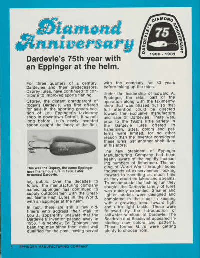 Eppinger Dardevle - Bass Fishing Archives Bass Tackle Catalogs