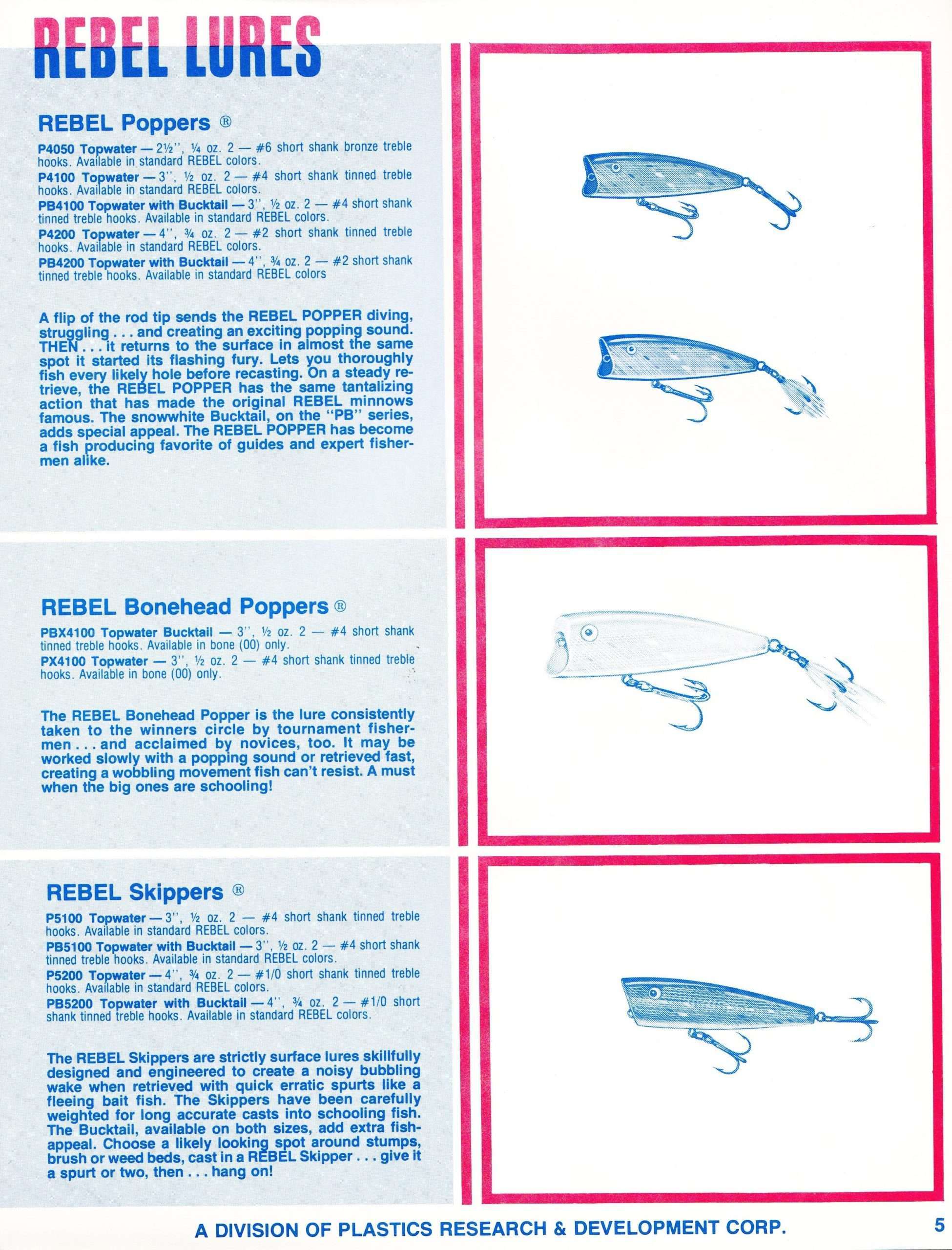 Rebel 1974-75 - Bass Fishing Archives Bass Tackle Catalogs