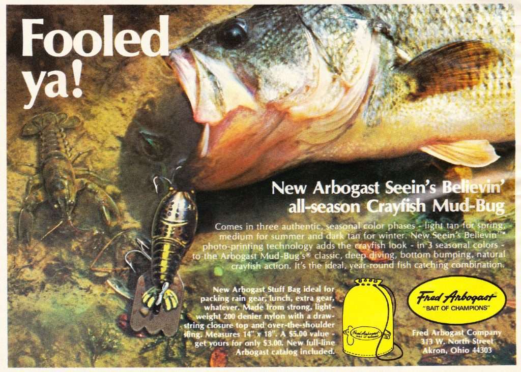 Fred Arbogast 1979 - Bass Fishing Archives Retro Ads
