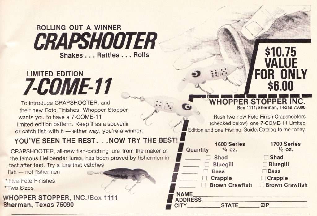 Whopper Stopper 1979 - Bass Fishing Archives Retro Ads
