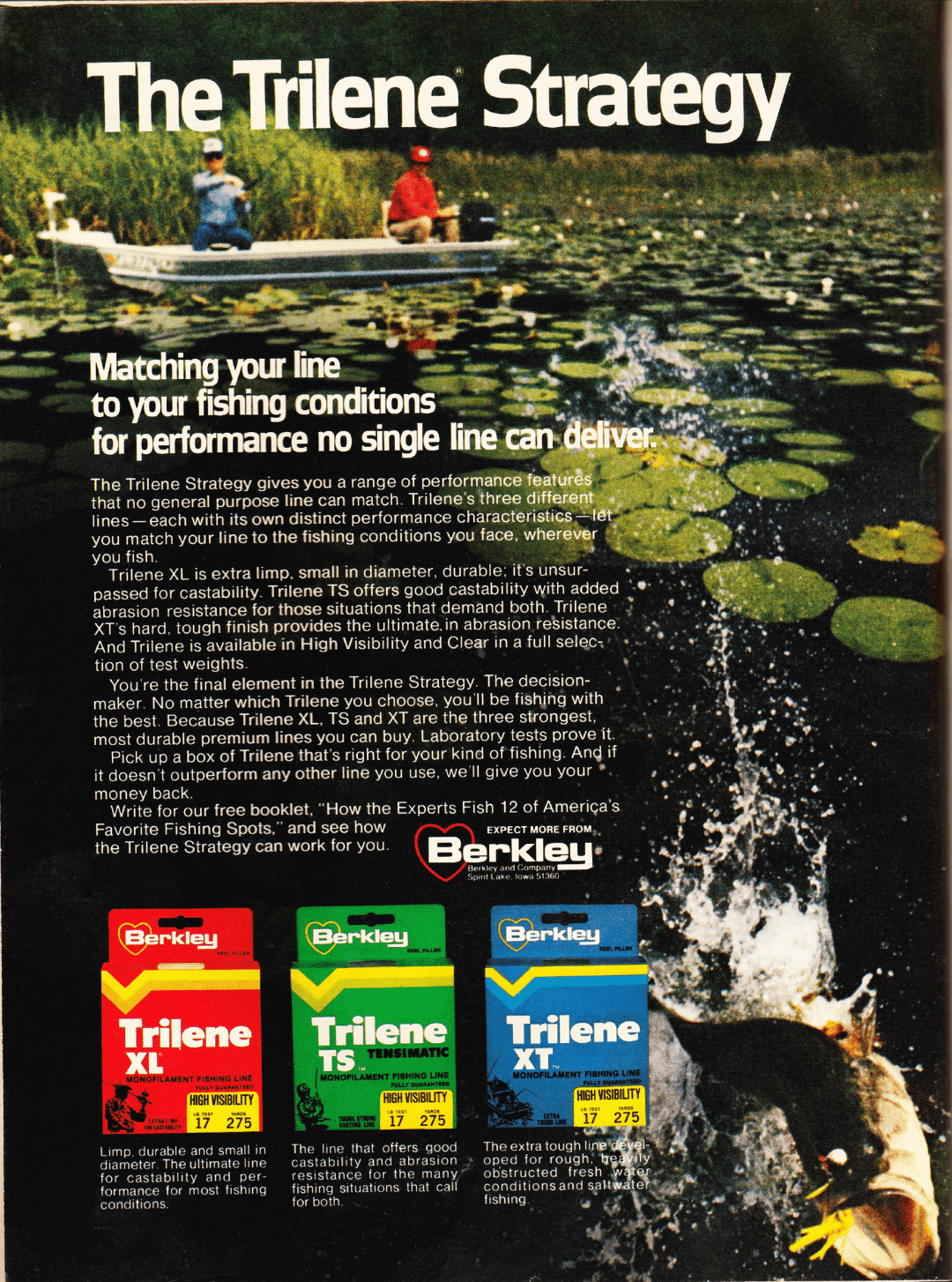 Stren vs. Trilene 1979 - Bass Fishing Archives Retro Ads