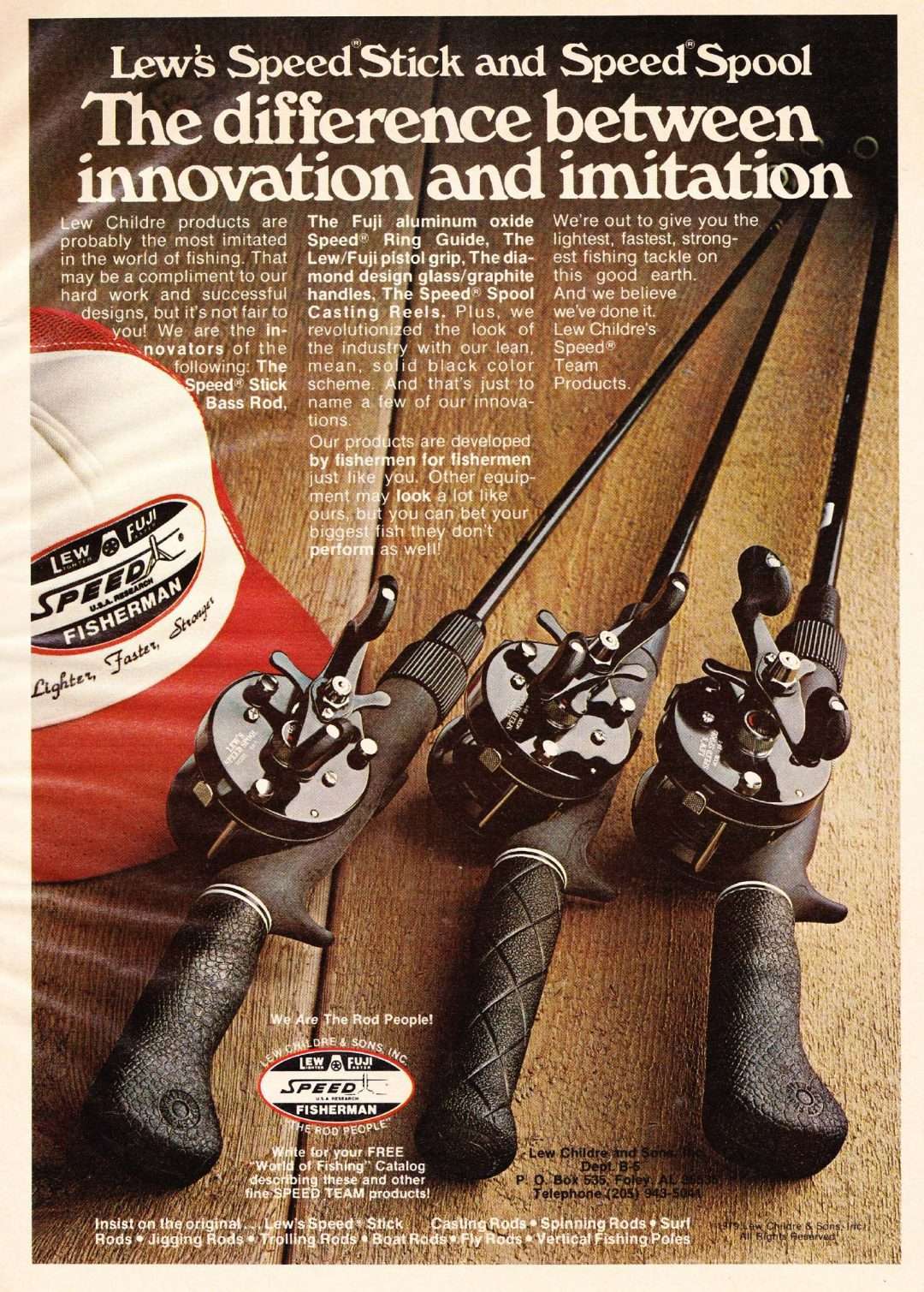 Lew Childre 1979 - Bass Fishing Archives Retro Ads