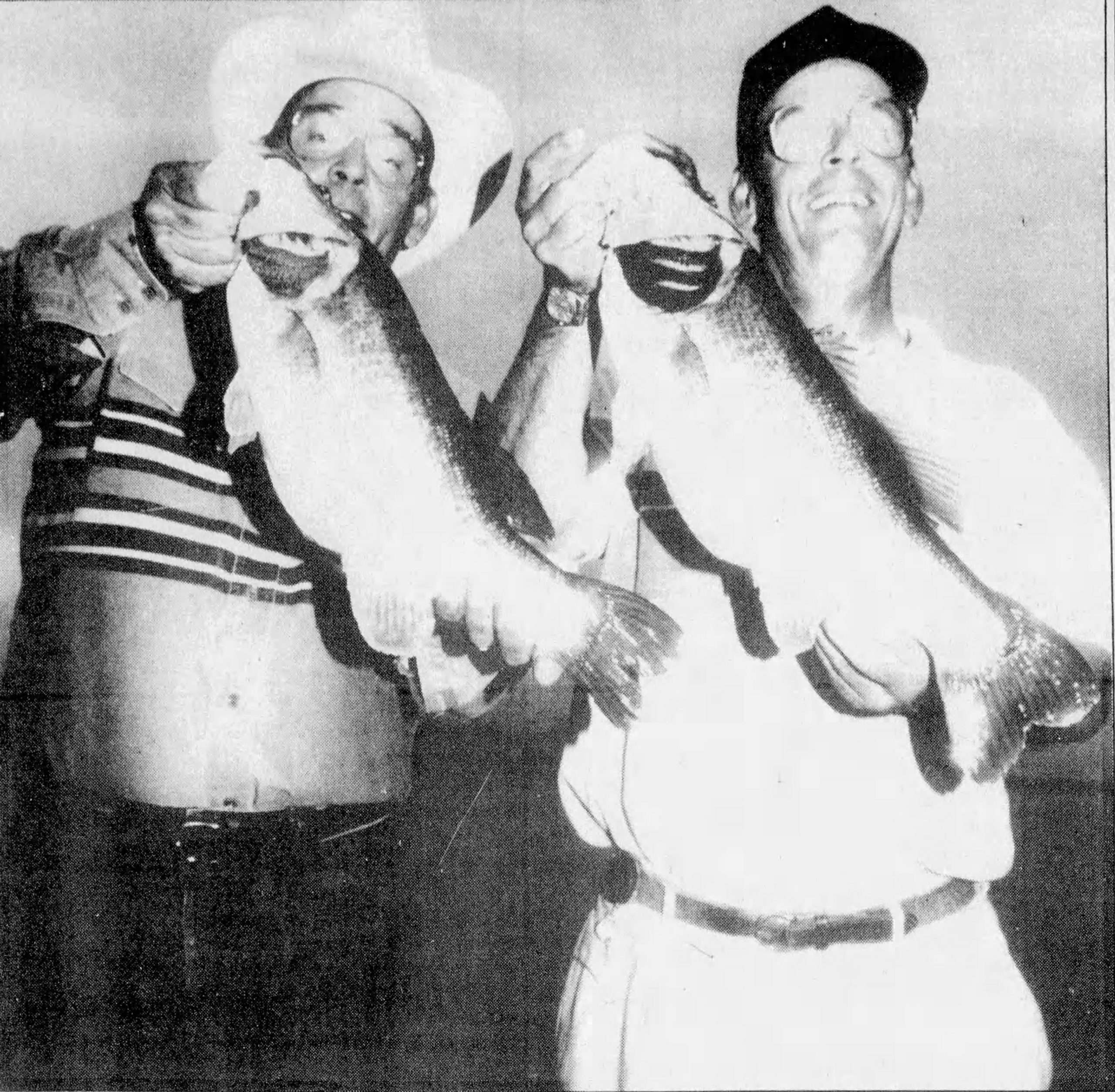 The Murrays Hit Ivie - Bass Fishing Archives Historic Bass Fishing Pics