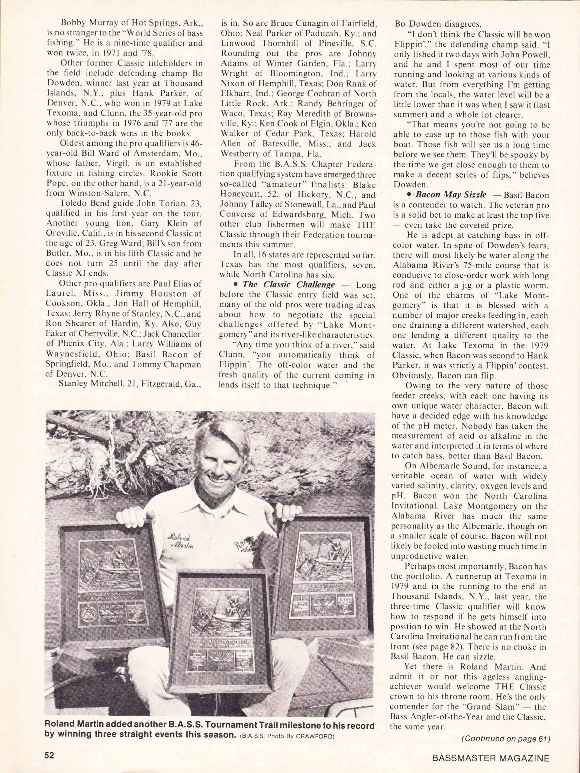 1981 Bassmaster Trail – Part 3 - Bass Fishing Archives B.A.S.S.