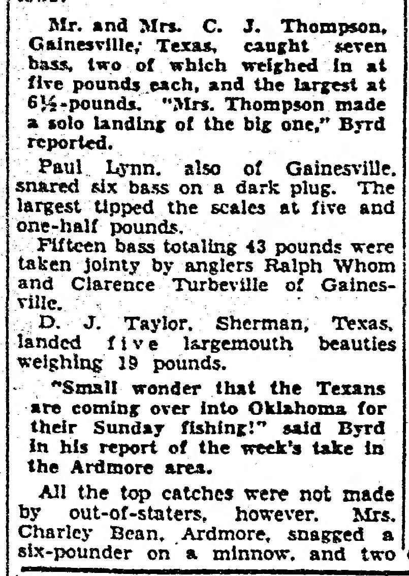 Bomber Baits 1949 - Bass Fishing Archives Retro Ads