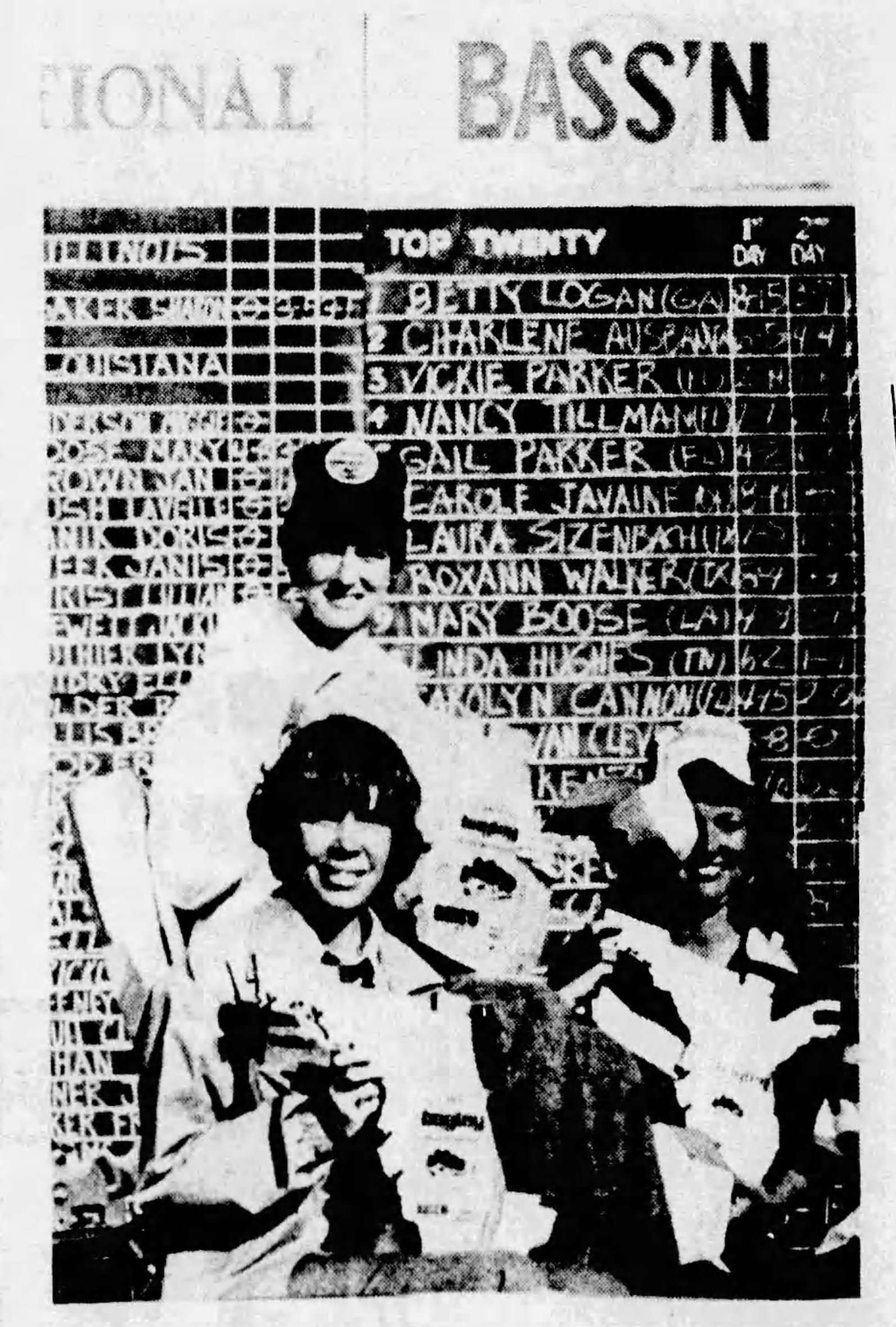 Bass’N Gal Logan Evicted - Bass Fishing Archives Historic Bass Fishing Pics