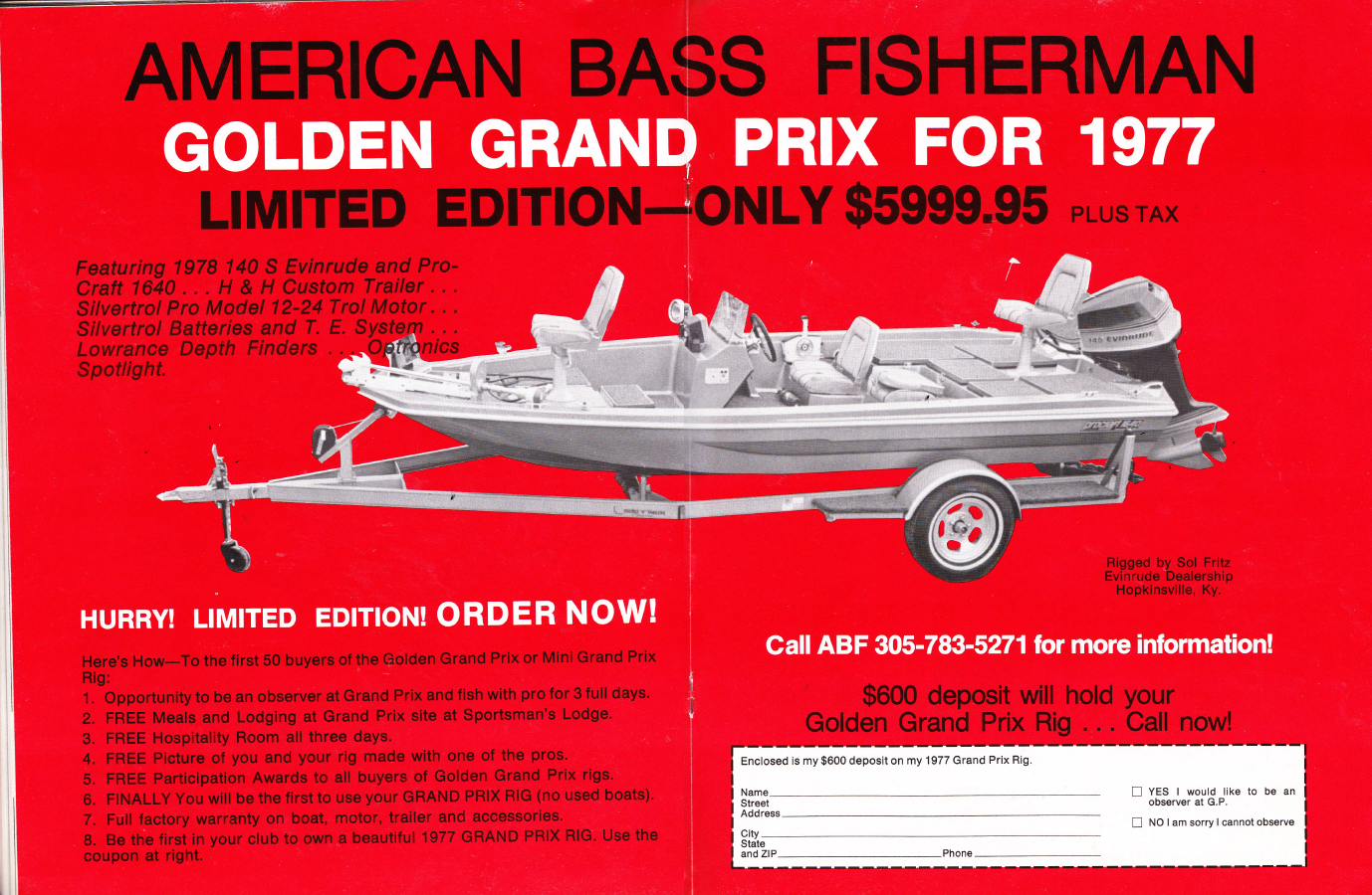 ABF Grand Prix 1977 - Bass Fishing Archives Old Tournament Organizations
