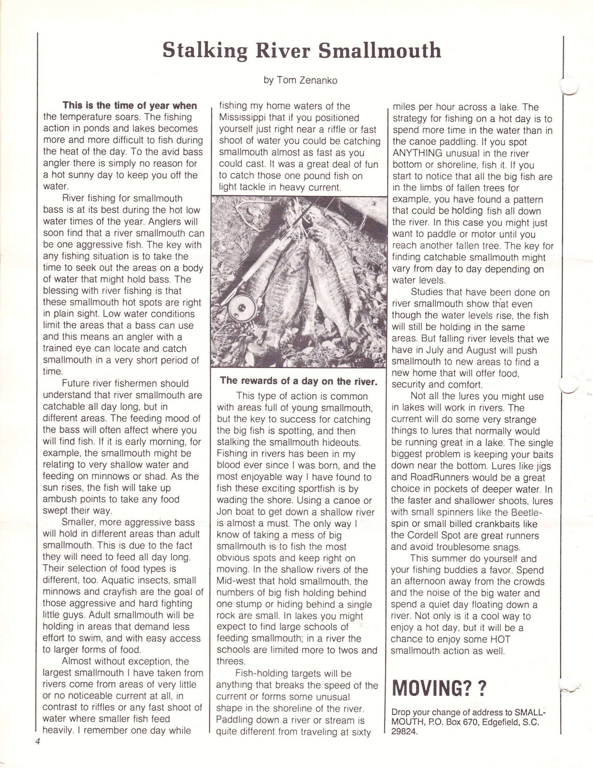 Smallmouth Magazine Volume 2 Number 7 - Bass Fishing Archives Old Bass ...