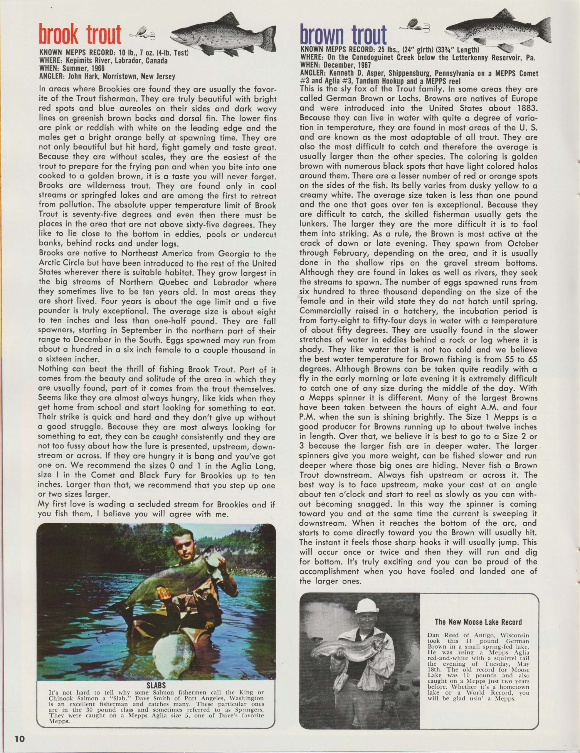 Mepps Catalog 1971-1972 - Bass Fishing Archives Tackle History