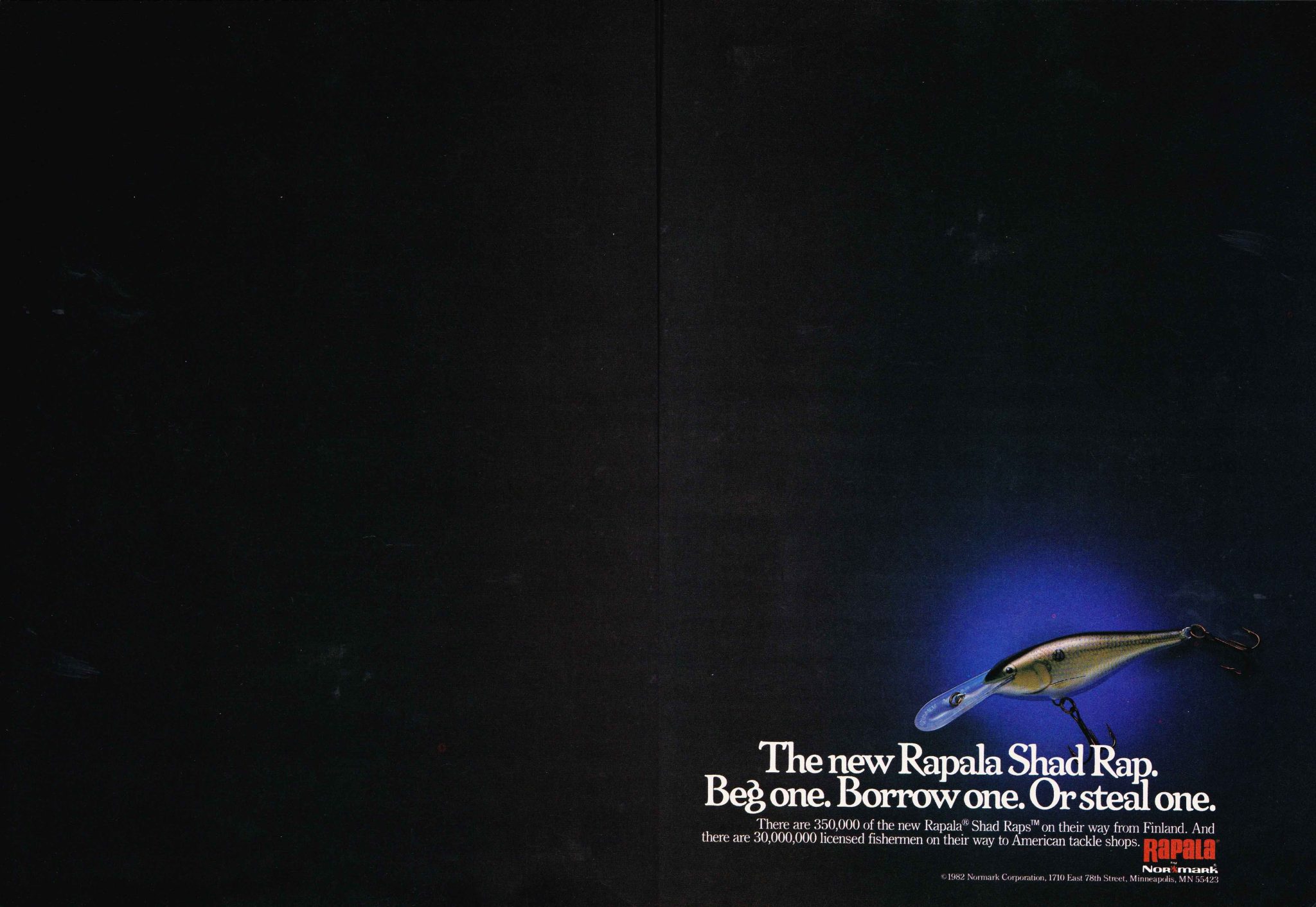 The Rapala Shad Rap - Bass Fishing Archives Retro Ads