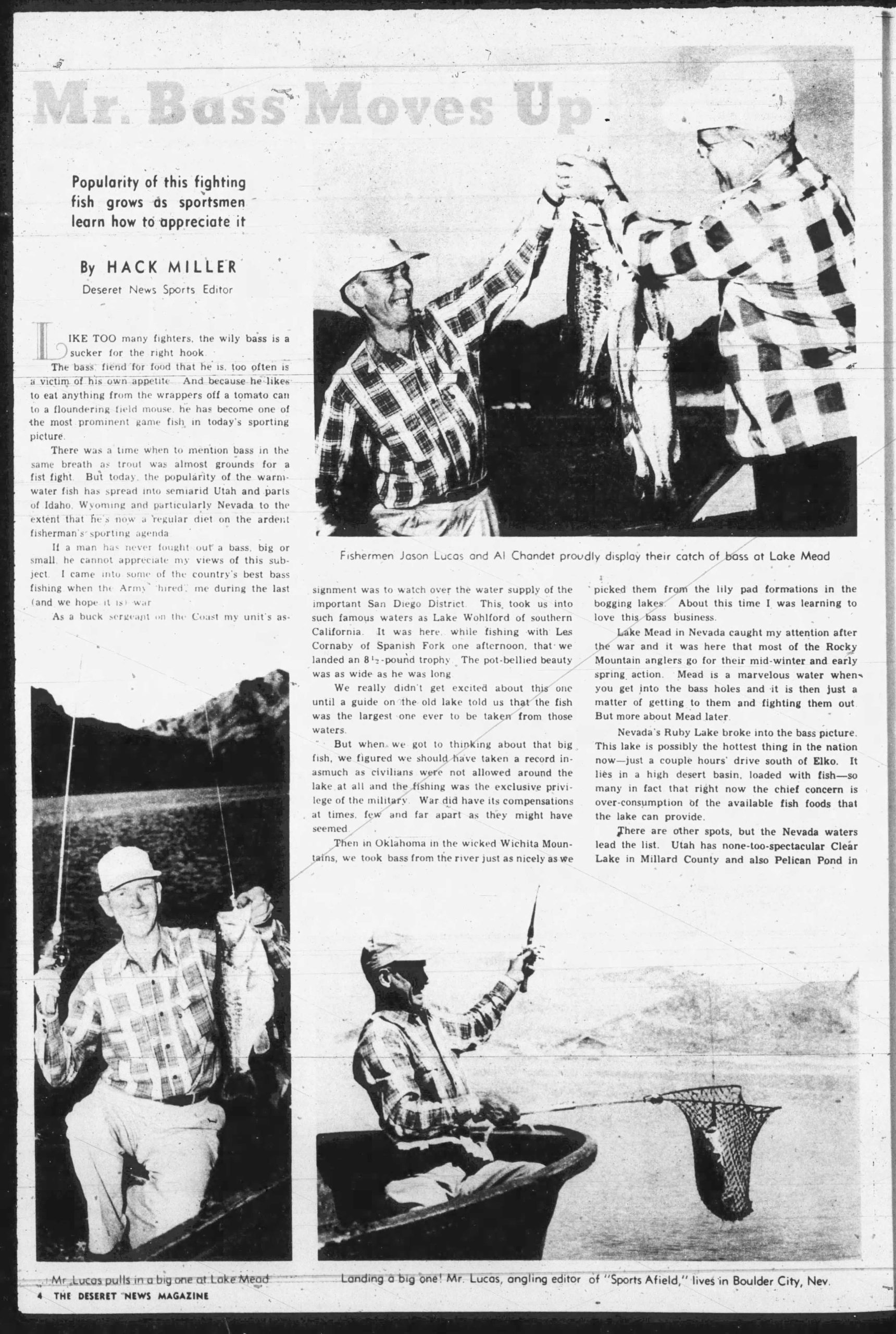 Jason Lucas 1949 - Bass Fishing Archives Historic Bass Fishing Pics