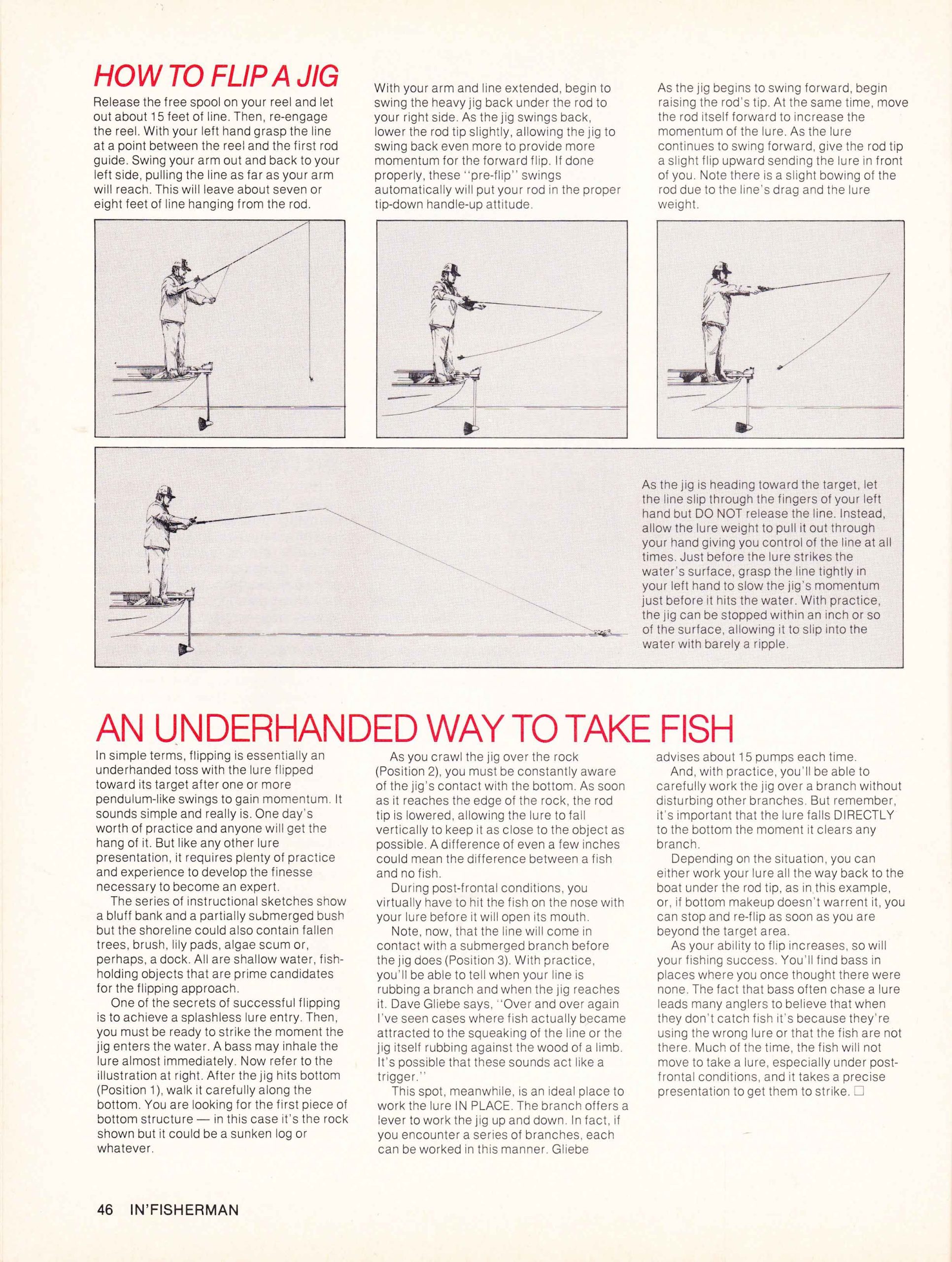 Flippin’ With In-Fisherman - Bass Fishing Archives Technique History
