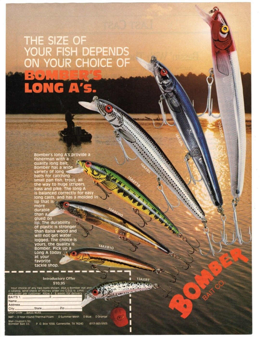 Bomber 1980s - Bass Fishing Archives Retro Ads