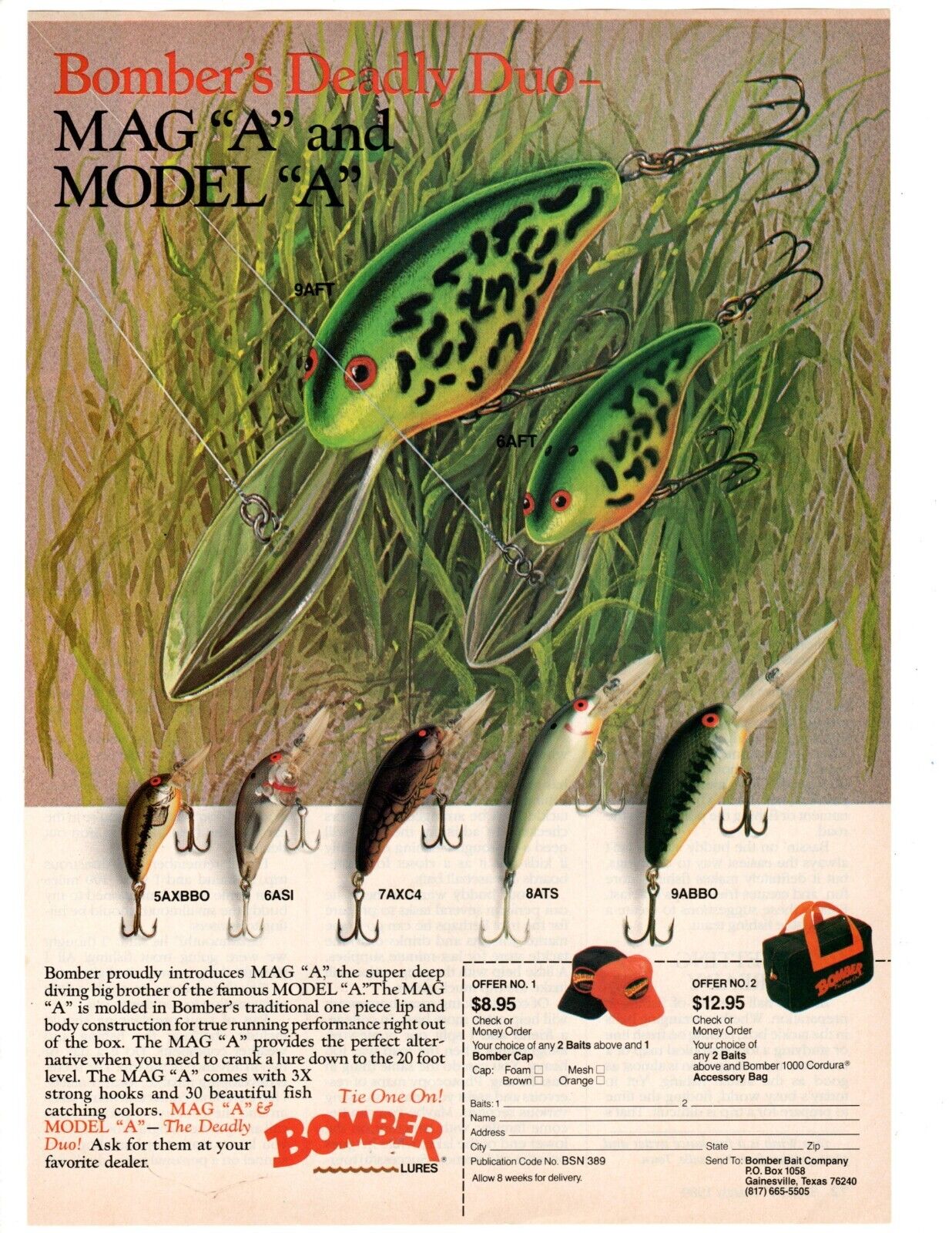 Bomber 1980s - Bass Fishing Archives Retro Ads