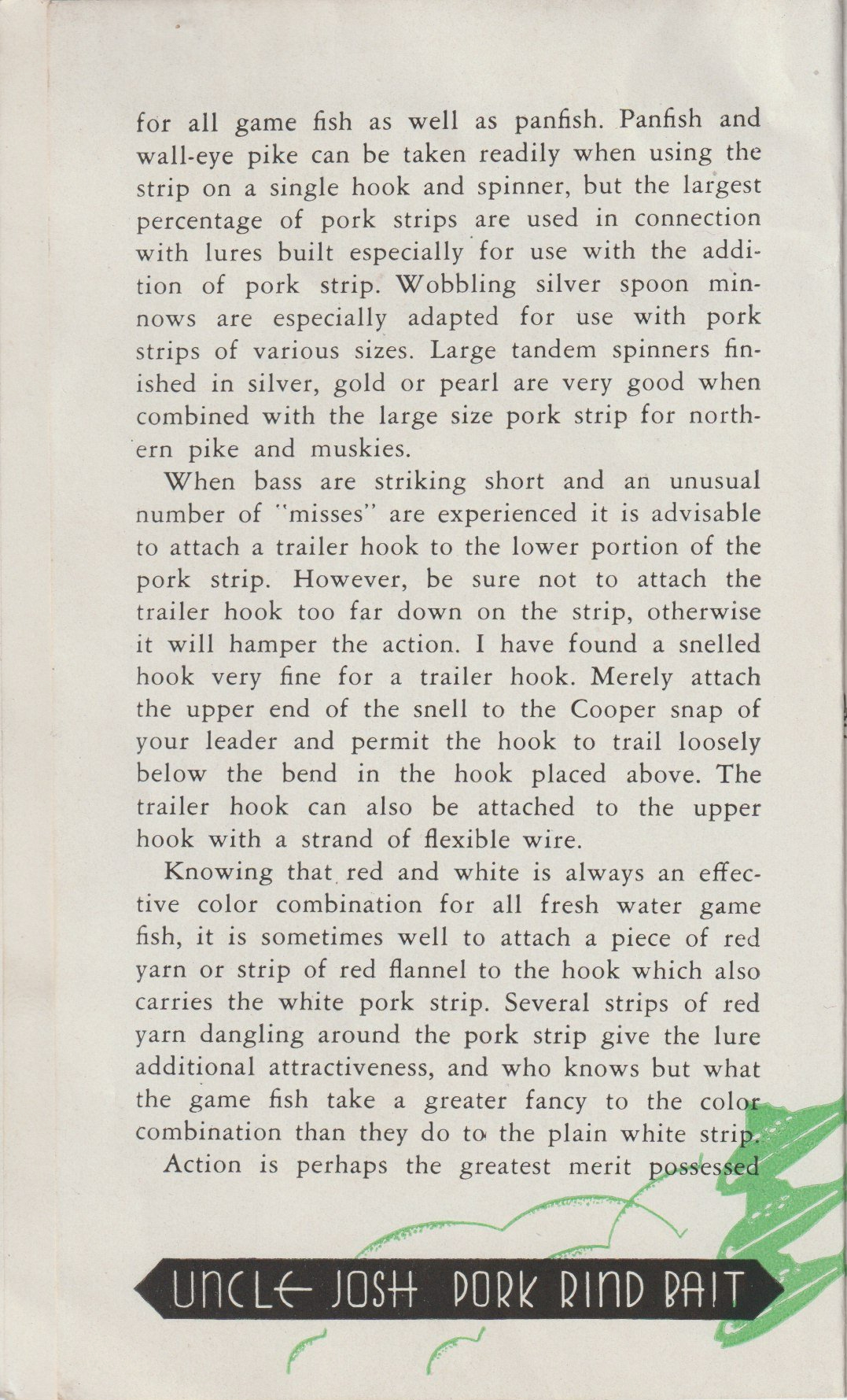 Cal Johnson Writes for Uncle Josh - Bass Fishing Archives The Writers