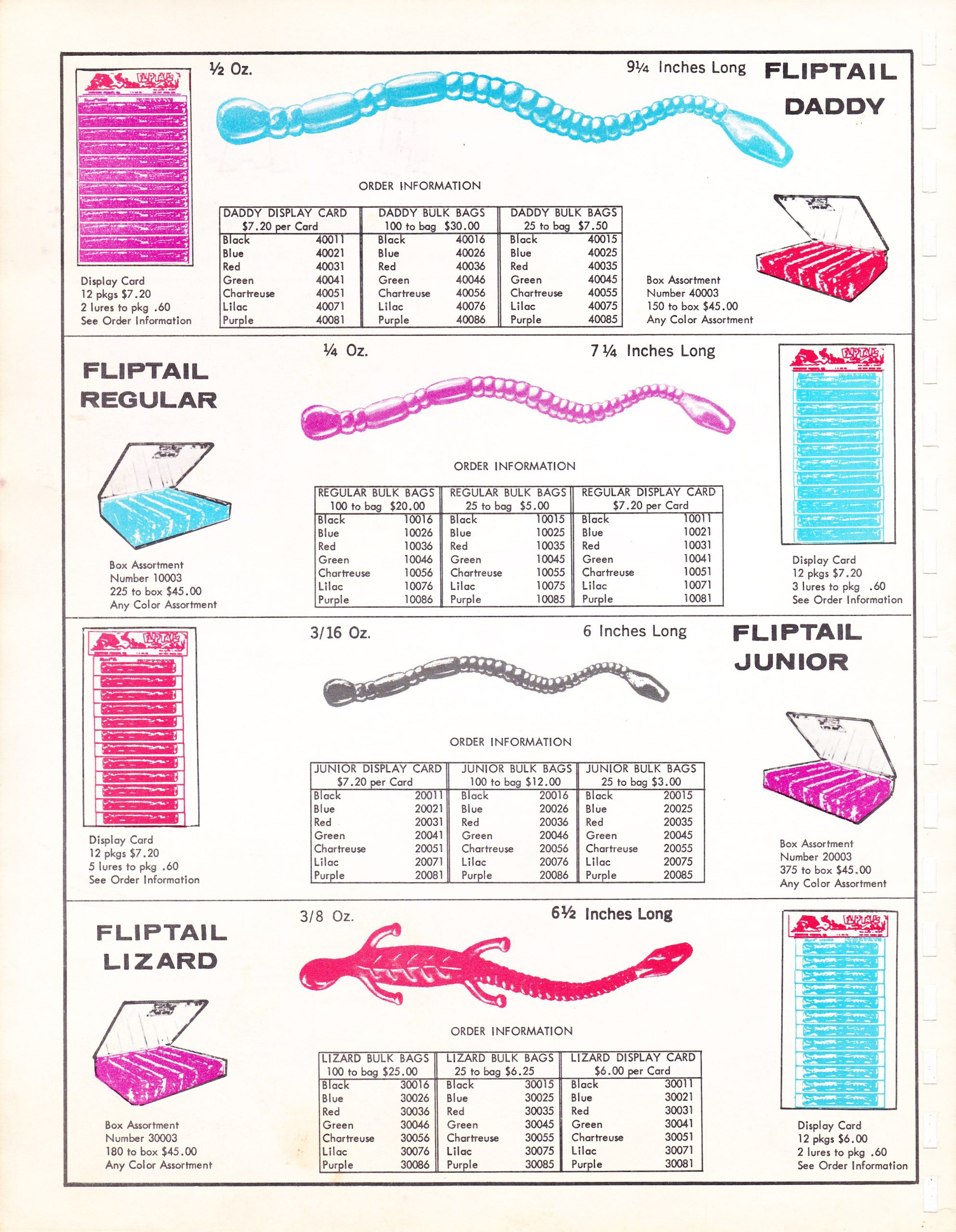 FLIPTAIL 1967 - Bass Fishing Archives Bass Tackle Catalogs