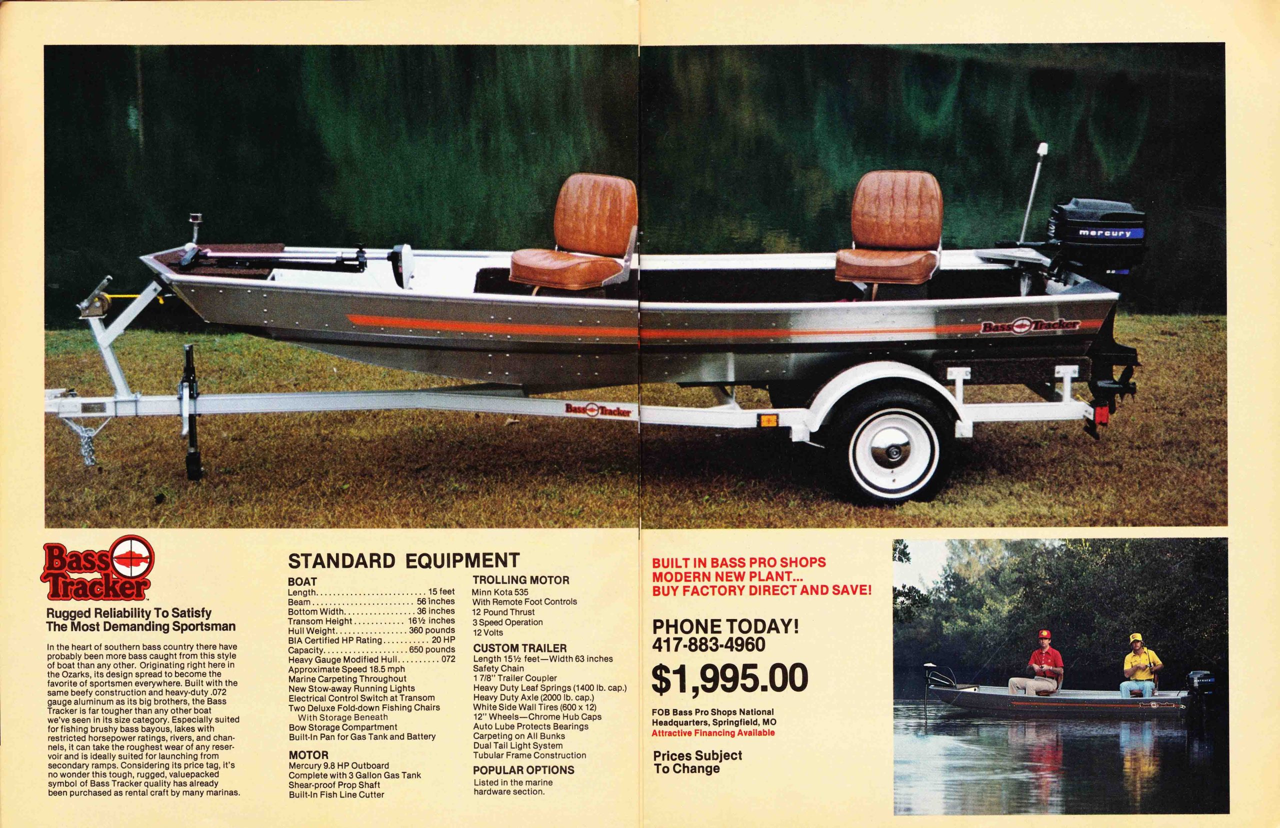 1980 Bass Trackers - Bass Fishing Archives Bass Boat Catalogs