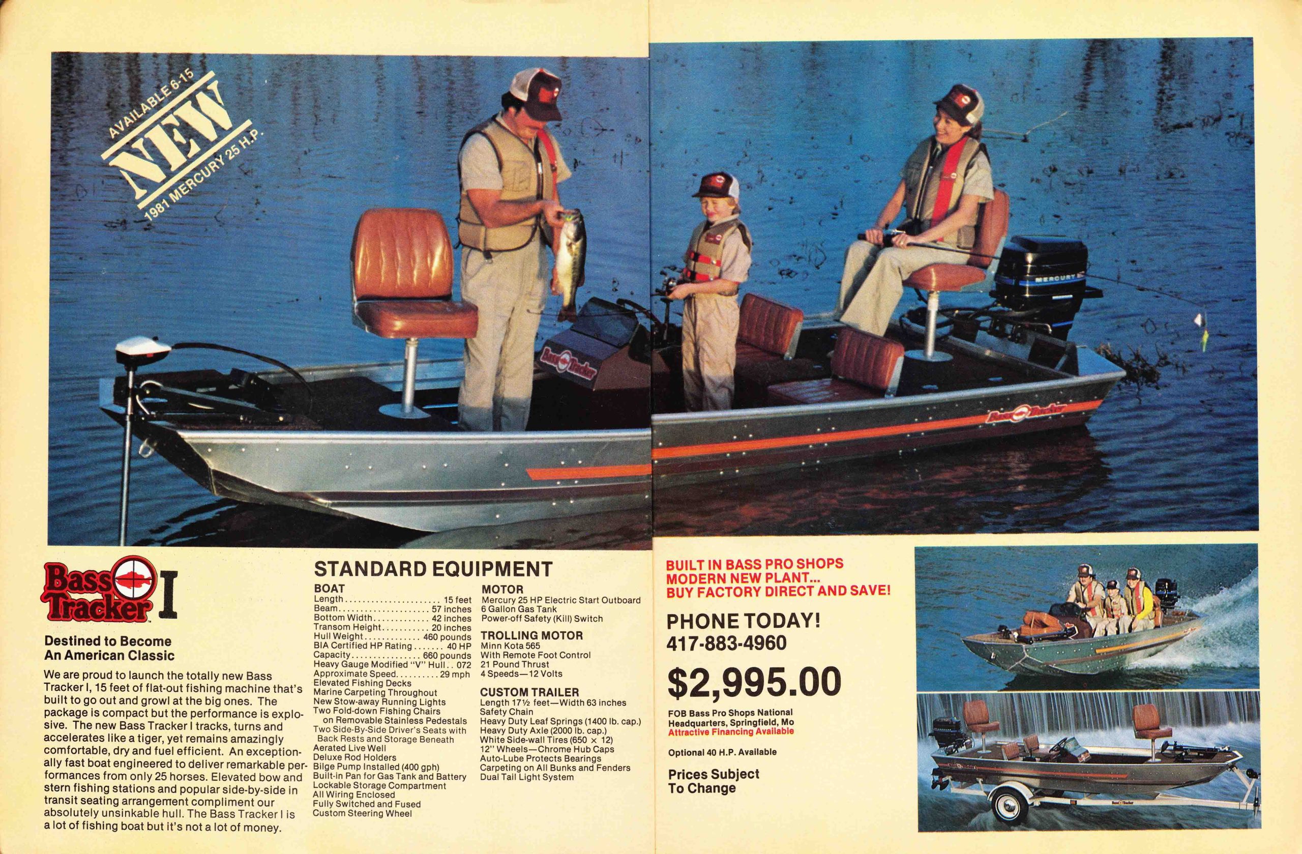 1980 Bass Trackers - Bass Fishing Archives Bass Boat Catalogs