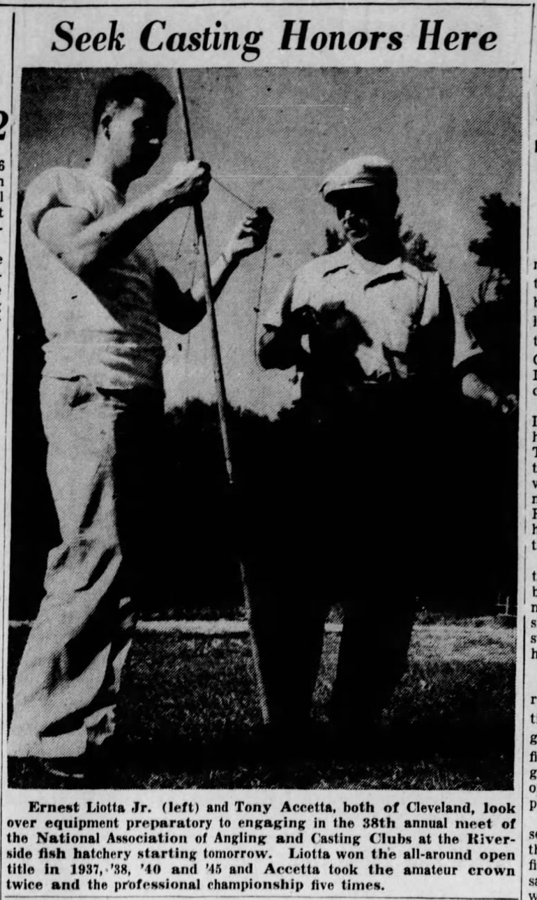 Accetta Jigolet Popper 1940s - Bass Fishing Archives Retro Ads