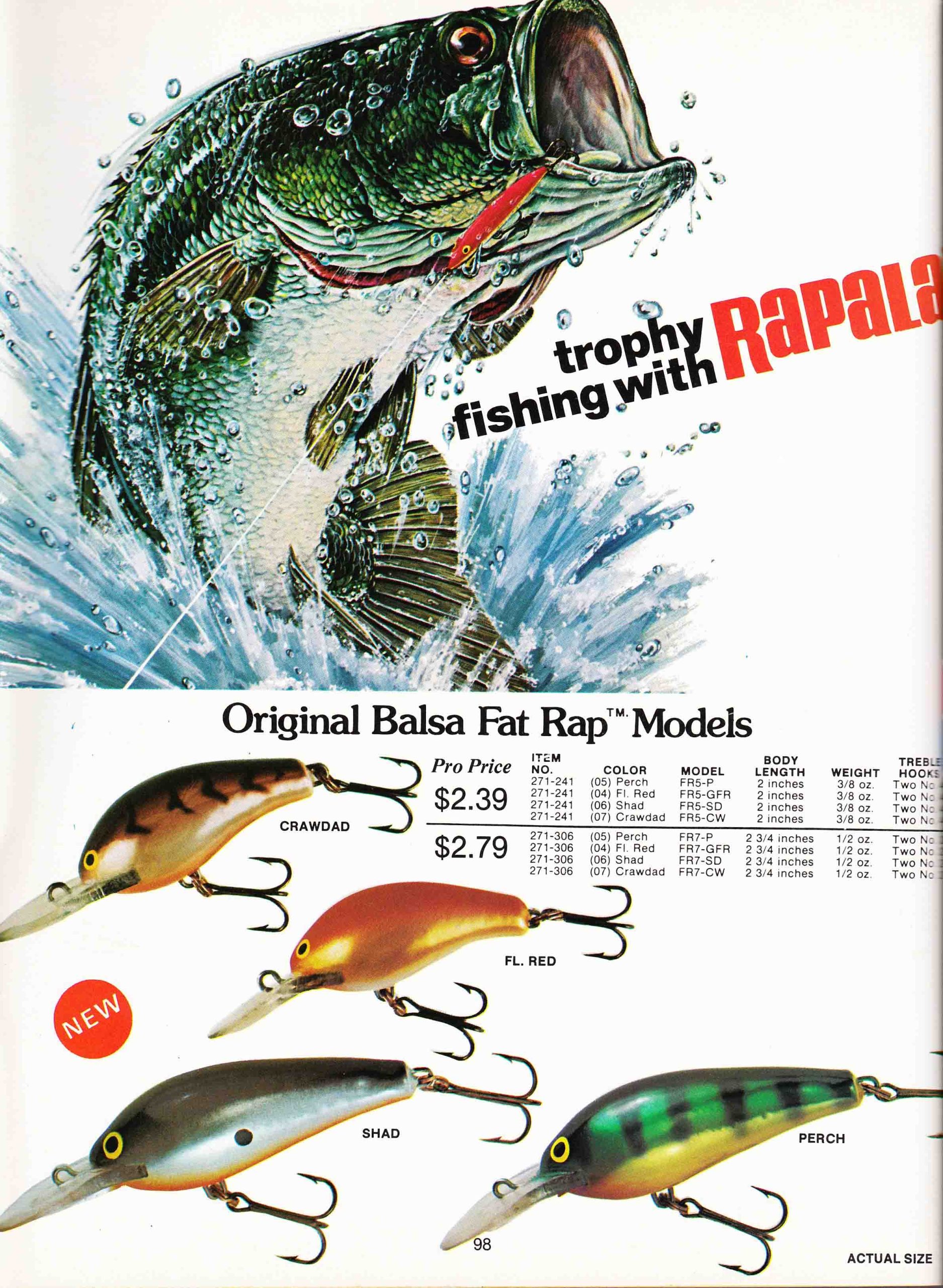 Rapala Fat Rap - Bass Fishing Archives Tackle History