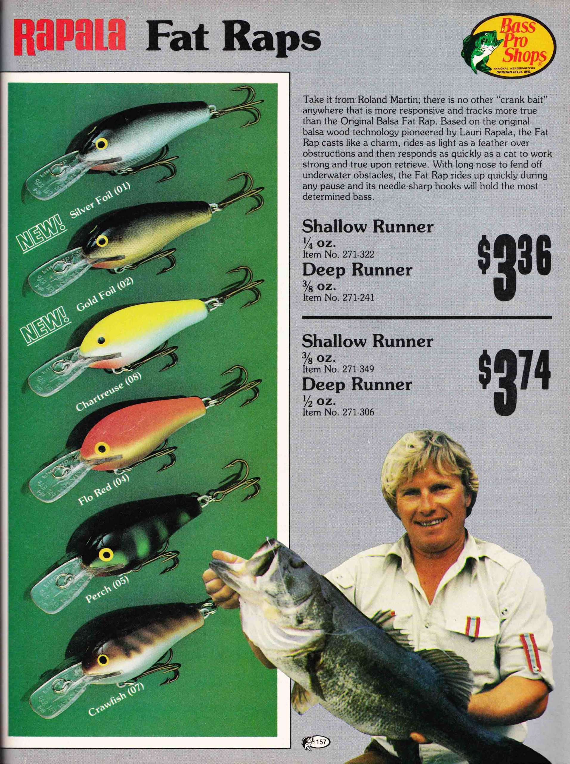 Rapala Fat Rap - Bass Fishing Archives Tackle History