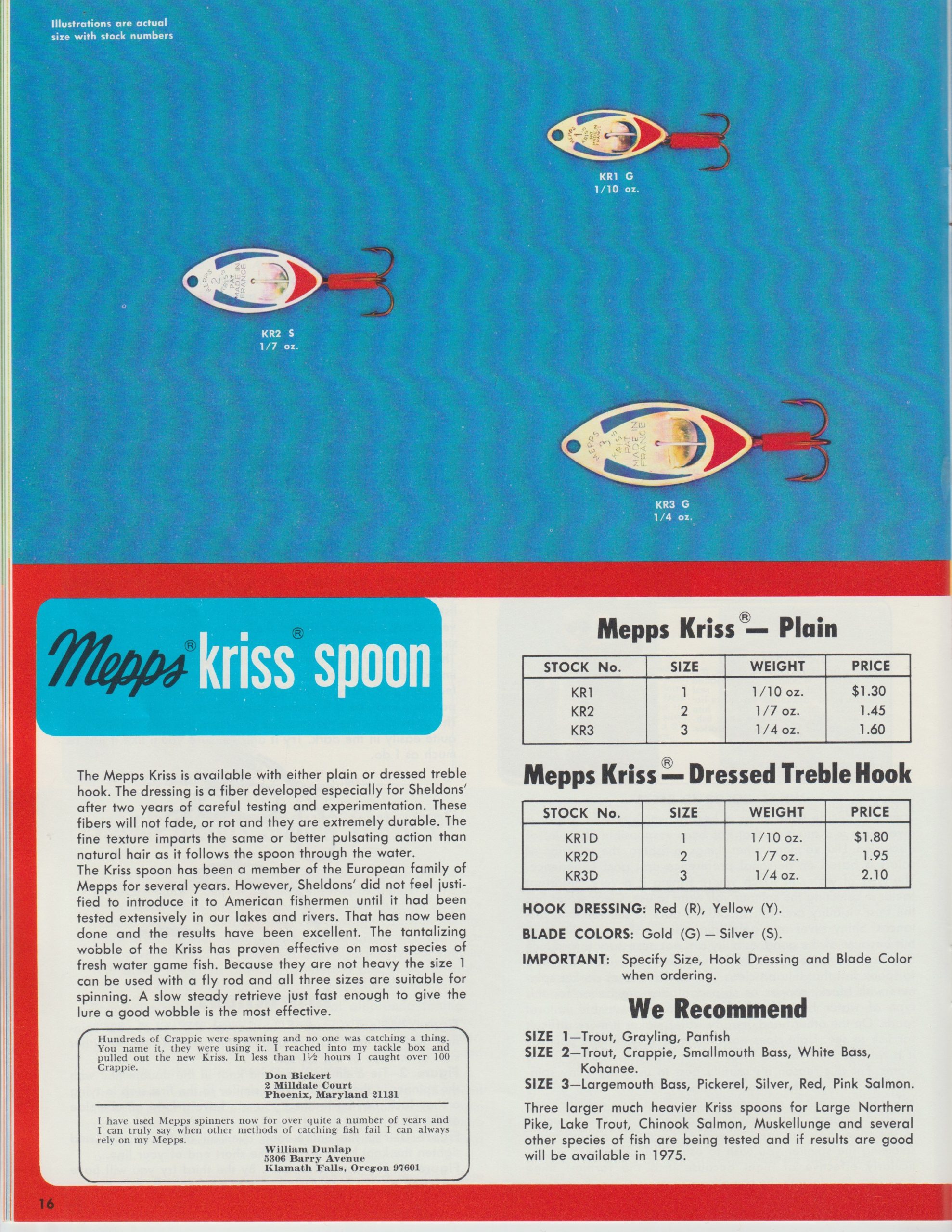 Mepps 50 Years Ago and Today - Bass Fishing Archives Bass Tackle Catalogs