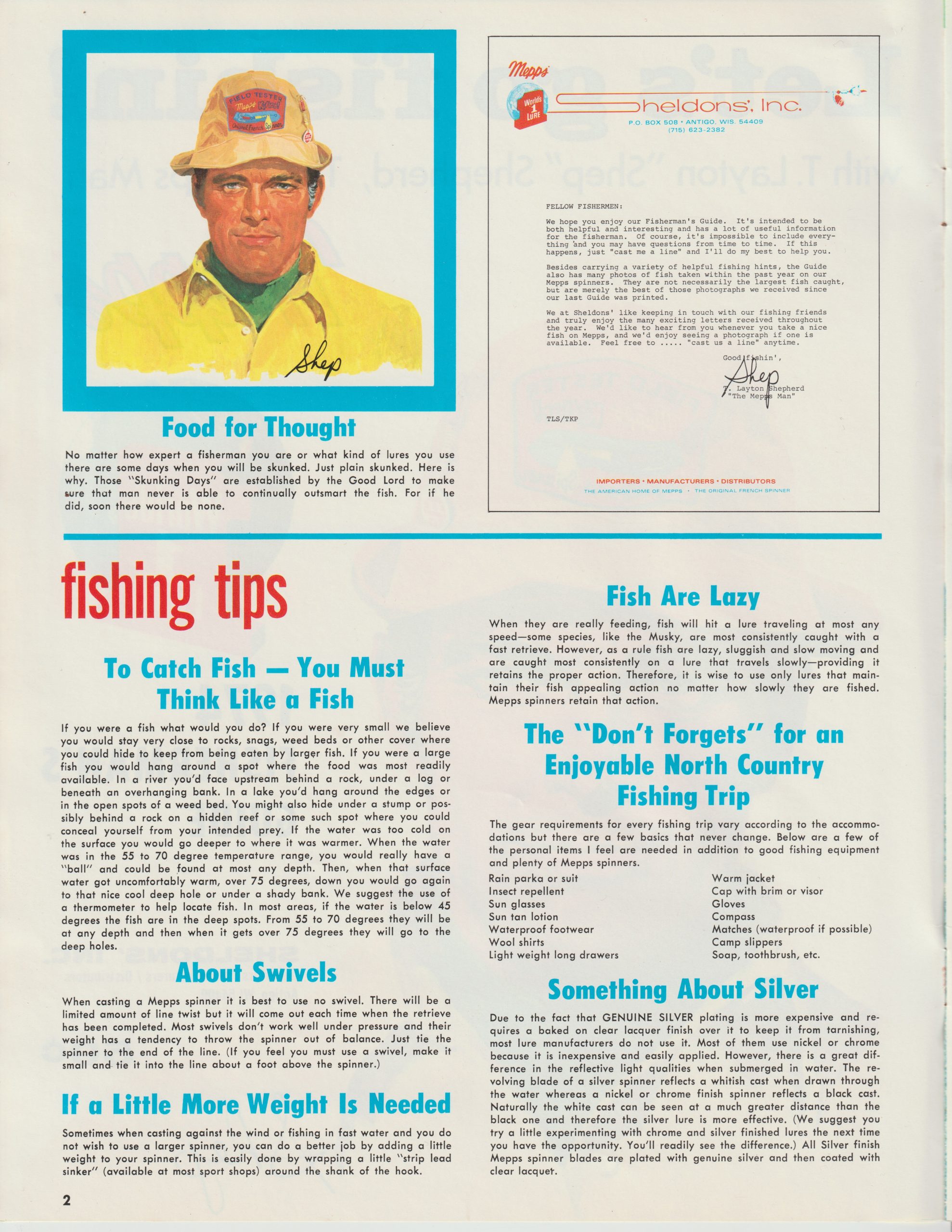 Mepps 50 Years Ago and Today - Bass Fishing Archives Bass Tackle Catalogs