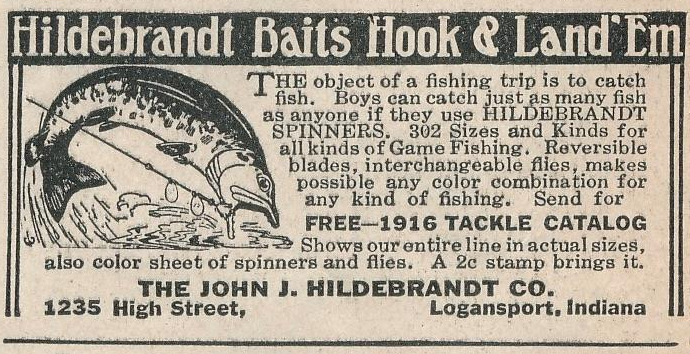 Vintage Hildebrandt Spinner Ads - Bass Fishing Archives Retro Ads