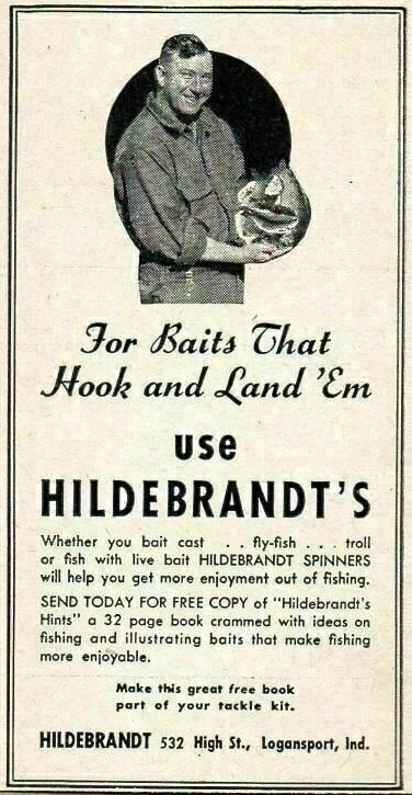 Vintage Hildebrandt Spinner Ads - Bass Fishing Archives Retro Ads