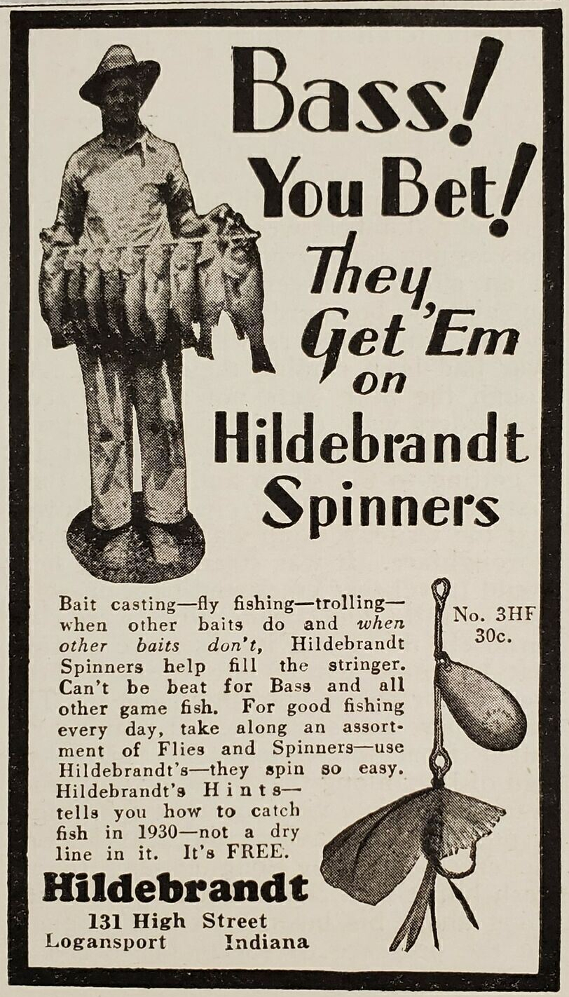 Vintage Hildebrandt Spinner Ads - Bass Fishing Archives Retro Ads