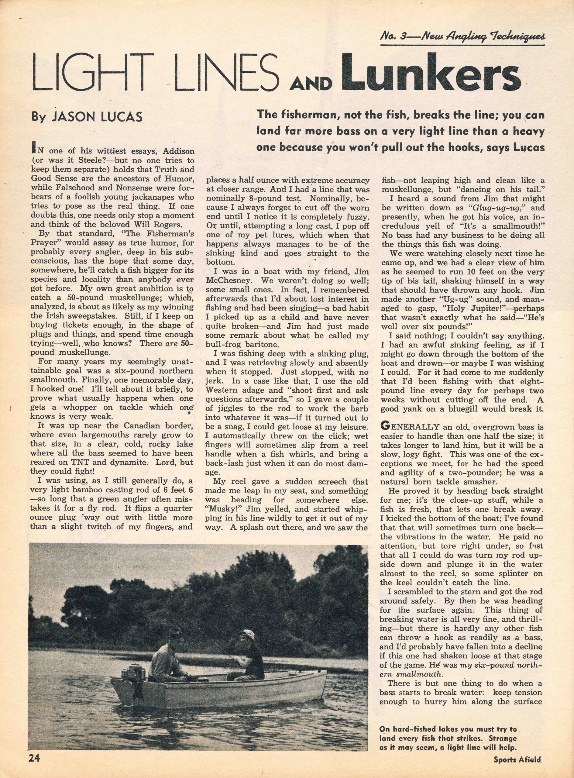 Lucas The Series 3 - Bass Fishing Archives Short Strikes