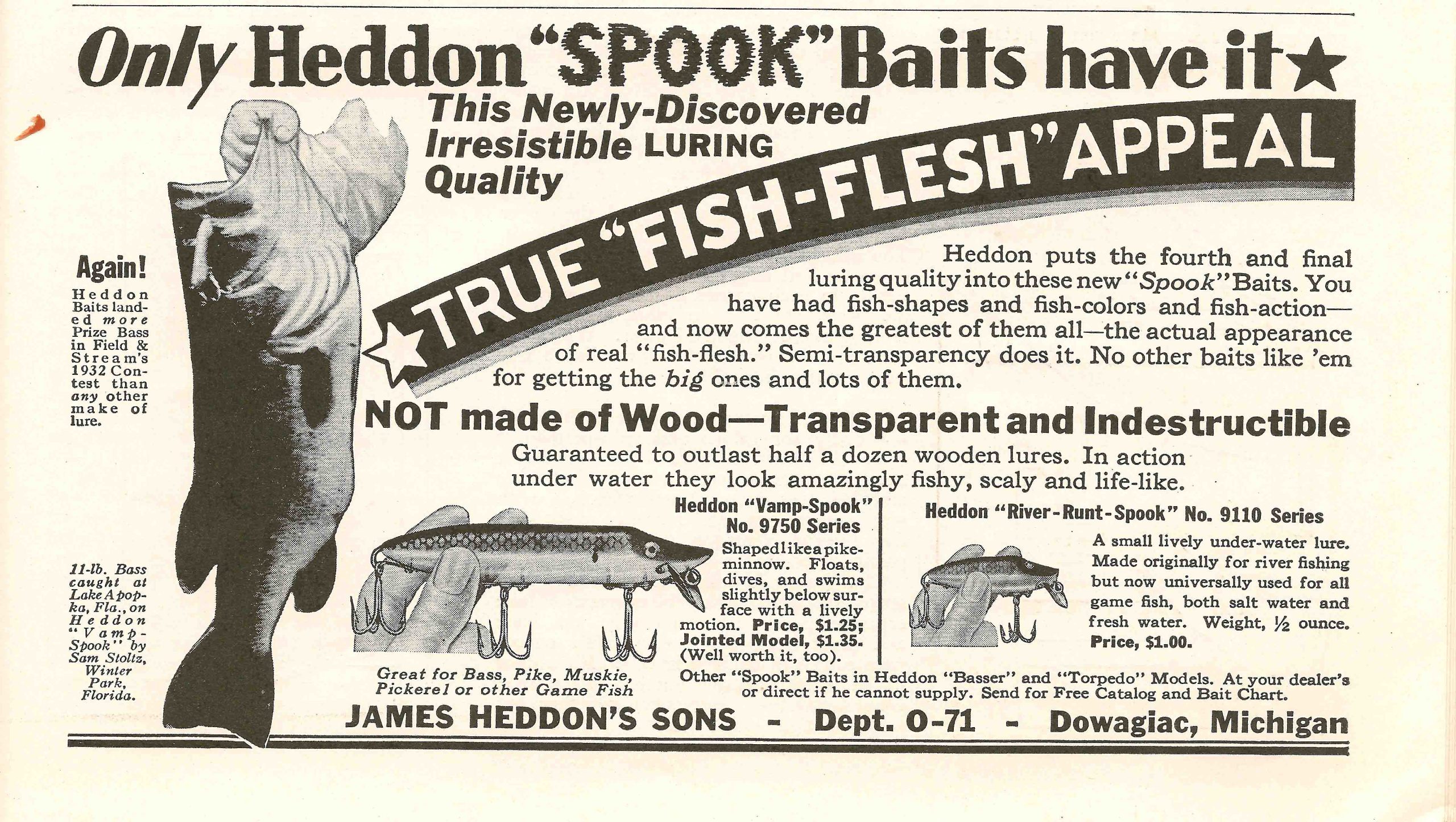 What’s a Spook - Bass Fishing Archives Retro Ads
